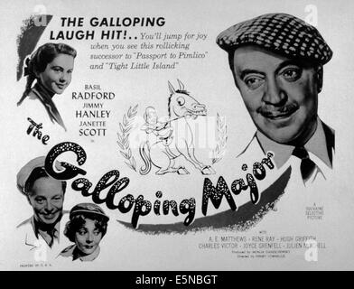THE GALLOPING MAJOR, from left, Basil Radford, Charles Victor, 1951 ...