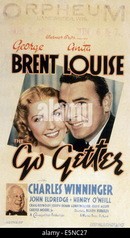 THE GO GETTER, from left, Anita Louise, George Brent, 1937 Stock Photo ...