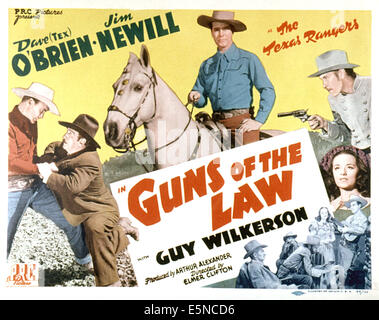 GUNS OF THE LAW, Guy Wilkerson, James Newill, 1944 Stock Photo - Alamy