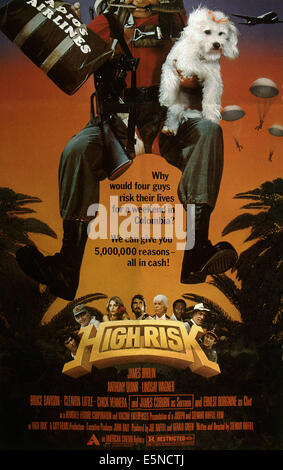 HIGH RISK, from left: Bruce Davison, Lindsay Wagner, James Brolin, 1981 ...