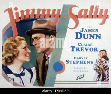 JIMMY AND SALLY, from left: Claire Trevor, James Dunn, 1933, TM ...