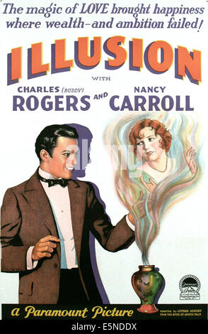 ILLUSION, Charles 'Buddy' Rogers, Nancy Carroll, 1929 Stock Photo - Alamy
