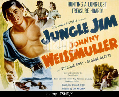 JUNGLE JIM, Johnny Weissmuller, 1948 Stock Photo - Alamy