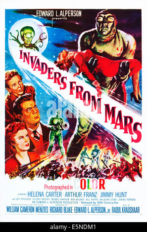INVADERS FROM MARS, Jimmy Hunt (front), Helena Carter, Arthur Franz ...