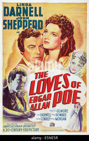 THE LOVES OF EDGAR ALLAN POE, from left: Jane Darwell, Shepperd ...