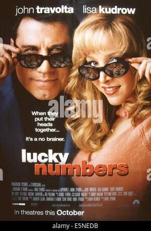 LUCKY NUMBERS, John Travolta, Lisa Kudrow, Michael Moore, 2000, (c ...