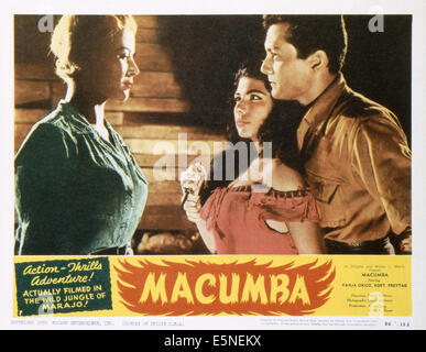 MACUMBA, (aka CONCHITA UND DER INGENIEUR), US poster, 1954 Stock Photo ...