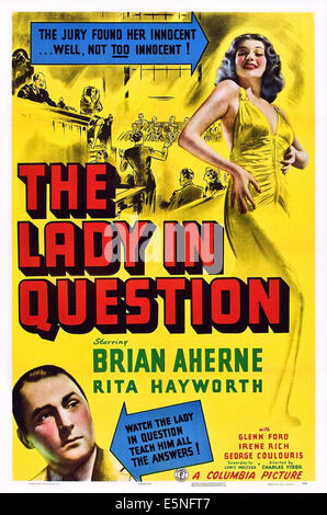 THE LADY IN QUESTION, Rita Hayworth, Brian Aherne, Glenn Ford, 1940 ...