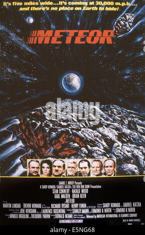 METEOR, from left: Sean Connery, Martin Landau, Bo Brundin, 1979 ...