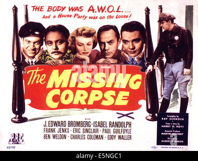 THE MISSING CORPSE, from left: Paul Guilfoyle, J Edward Bromberg, Frank ...