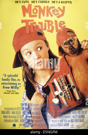 MONKEY TROUBLE, Thora Birch, 1994, (c)New Line Cinema/courtesy Everett ...