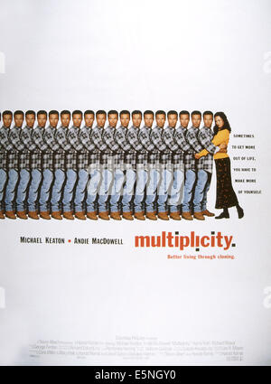 MULTIPLICITY, from left: Michael Keaton, Andie MacDowell, 1996 ...