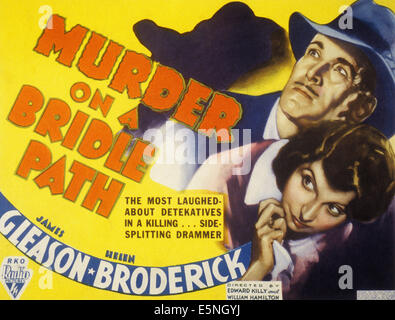 MURDER ON A BRIDLE PATH, from left, Helen Broderick, James Gleason ...