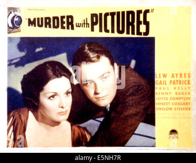 MURDER WITH PICTURES, l-r: Gail Patrick, Lew Ayres, 1936 Stock Photo ...