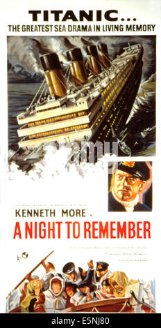 A NIGHT TO REMEMBER, poster art, 1958 Stock Photo - Alamy