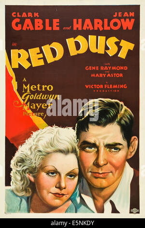 RED DUST, Clark Gable, Jean Harlow, 1932 Stock Photo - Alamy