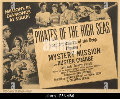 PIRATES OF THE HIGH SEAS, from left, Buster Crabbe, Tommy Farrell, 1950 ...