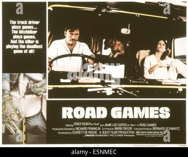 ROAD GAMES, from left: Stacy Keach, Jamie Lee Curtis, 1981, © Avco ...