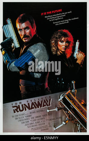 RUNAWAY, Tom Selleck, Cynthia Rhodes, 1984. ©TriStar/courtesy Everett ...