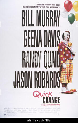 QUICK CHANGE, Bill Murray, 1990 Stock Photo - Alamy
