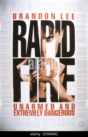 RAPID FIRE, Brandon Lee, 1992, TM and Copyright (c) 20th Century-Fox ...