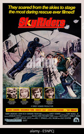 SKY RIDERS, Robert Culp, James Coburn, 1976, (c) 20th Century Fox ...
