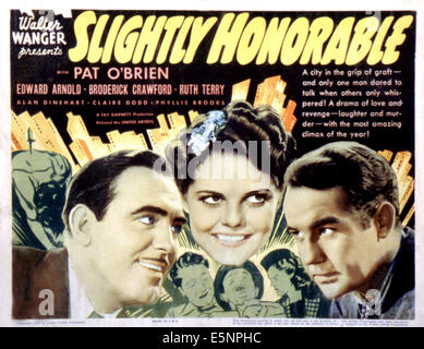 SLIGHTLY HONORABLE, Pat O'Brien, Ruth Terry, Broderick Crawford, 1940 ...