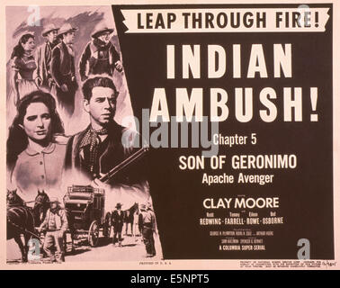 SON OF GERONIMO: APACHE AVENGER, US poster art, clockwise: Clayton ...