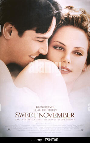 SWEET NOVEMBER, Charlize Theron, Keanu Reeves, 2001 Stock Photo - Alamy