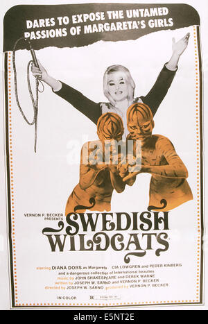 EVERY AFTERNOON, (aka SWEDISH WILDCATS), from left, Diana Dors, Solveig ...