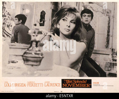 Gina Lollobrigida & Paolo Turco in THAT SPLENDID NOVEMBER, 1968 Stock ...