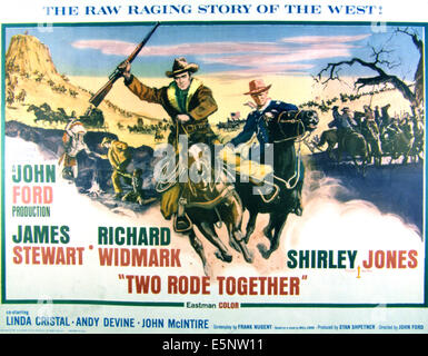 TWO RODE TOGETHER, James Stewart, 1961 Stock Photo - Alamy