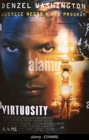 VIRTUOSITY, Denzel Washington, 1995, (c) Paramount/courtesy Everett ...