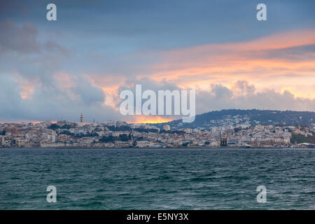 Bright sunset sky over Tangier city, Morocco, Africa Stock Photo - Alamy