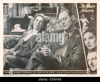 THE YEARS BETWEEN, from left, Valerie Hobson, James McKechnie, 1946 ...