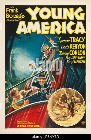 YOUNG AMERICA, Spencer Tracy, Doris Kenyon, Tom Conlon, 1932, (c) 20th ...