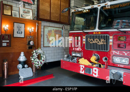 Chinatown Firetruck in Chinatown in Manhattan, New York City Stock ...