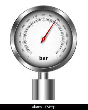 Illustration of a barometer and pipe Stock Photo - Alamy