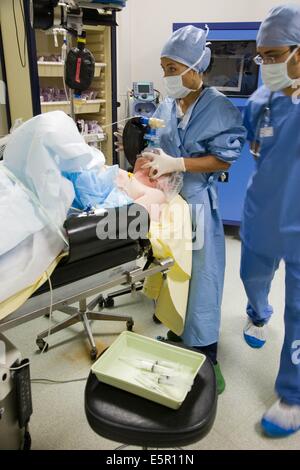 A patient under anesthesia Stock Photo - Alamy