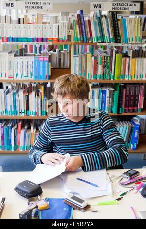 University library; Faculty of Medicine of Limoges, France Stock Photo ...