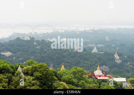 Ayeyarwady Bridge over the Irrawaddy River, Magway Region, Myanmar ...