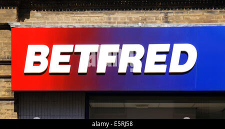 Betfred logo, shop sign, England UK, betting shop shops logos Stock ...