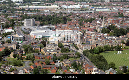 aerial view of Rugby town centre Stock Photo - Alamy