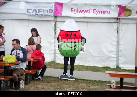 Mr Urdd, personification of the welsh youth movement symbol, Urdd ...