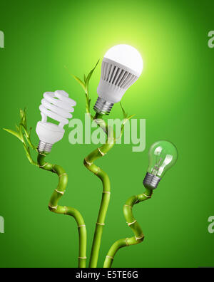 Global economic bright green light, colorful Paper Ball on Blackboard ...