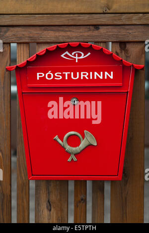 Icelandic post box. Iceland Stock Photo - Alamy