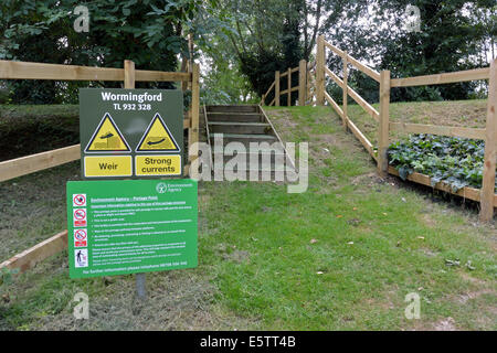 Wormingford Mill canoe portage point, River Stour, Suffolk / Essex, UK ...