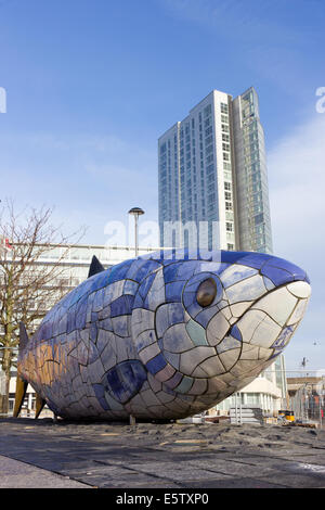 Big Fish statue, Belfast, Northern Ireland, UK Stock Photo - Alamy