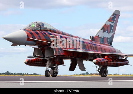 German Air Force Eurofighter in special livery, Laage, Germany Stock ...