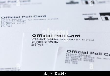 Voting card official UK election poll card Stock Photo - Alamy